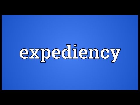 Expediency Meaning