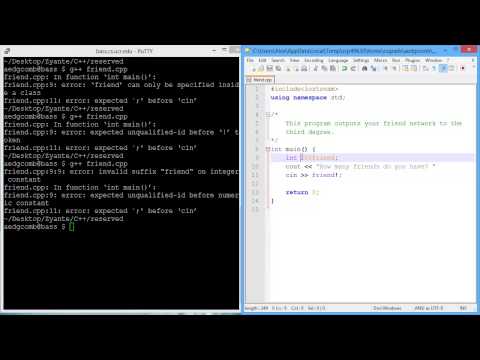 Programming example: Identifiers