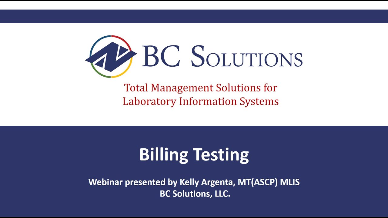 Billing Testing Webinar