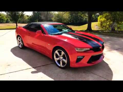 2016 CHEVROLET CAMARO 2SS CONVERTIBLE RED HOT LOADED FOR SALE INFO WWW.SUNSETMOTORS.COM