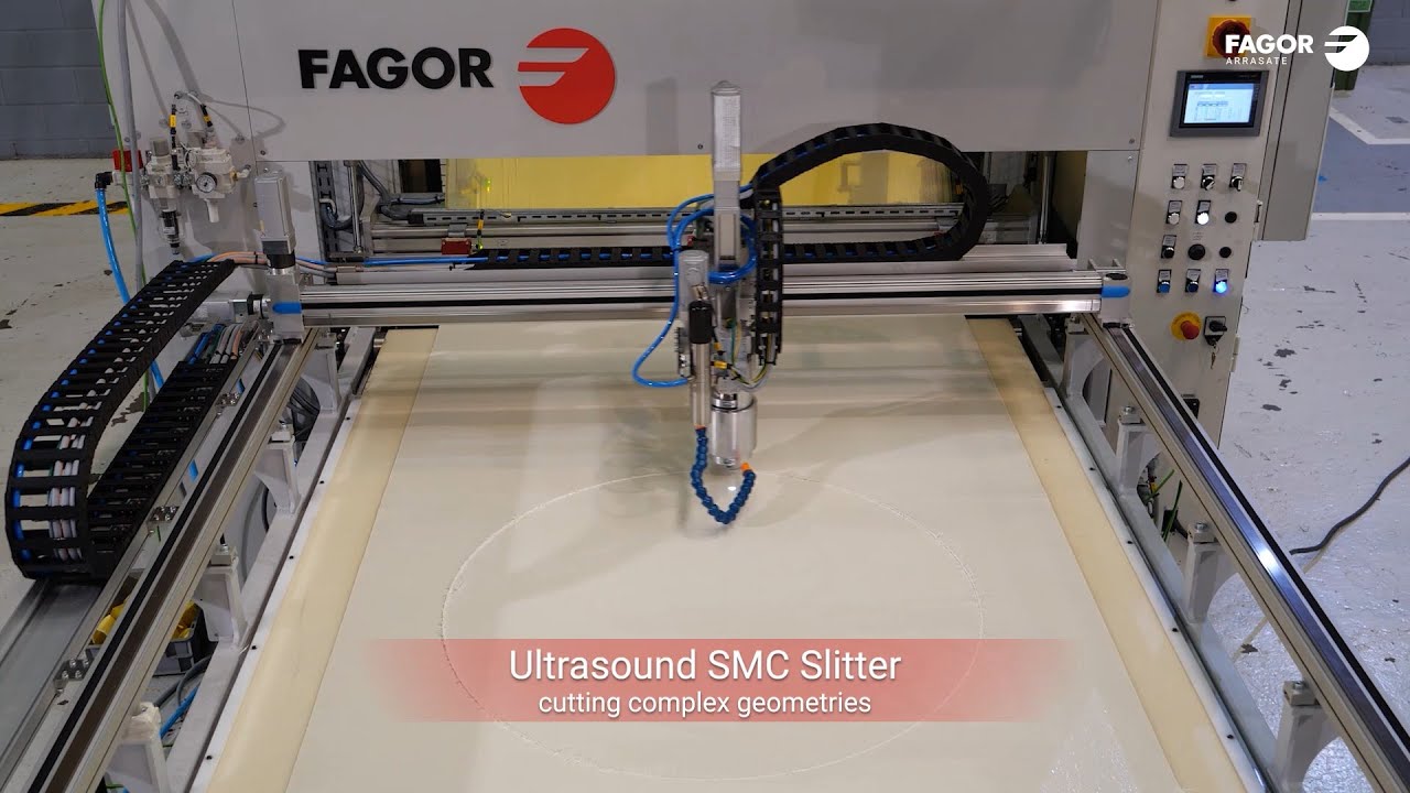 Ultrasound SMC slitter for the precise cutting of complex geometries