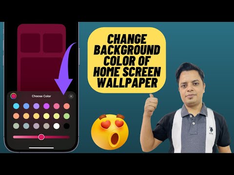 How to Change Background Color of iPhone Home Screen Wallpaper (2024)