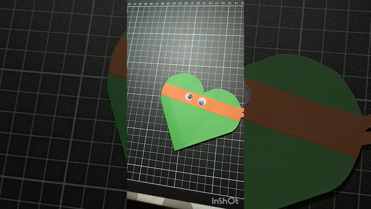 Cute Ninja Turtle  Card craft #viral #papercard #cards #shorts #papercraft #craft #diy #origami