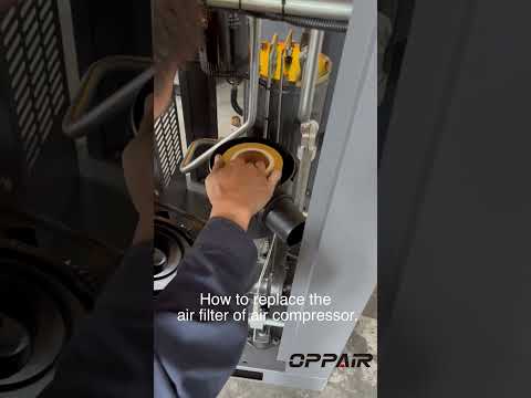 How to replace the air filter of air compressor