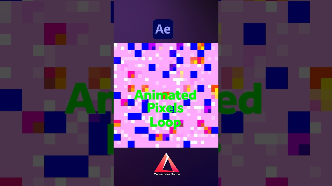Animated Pixels Loop in After Effects | Tutorial