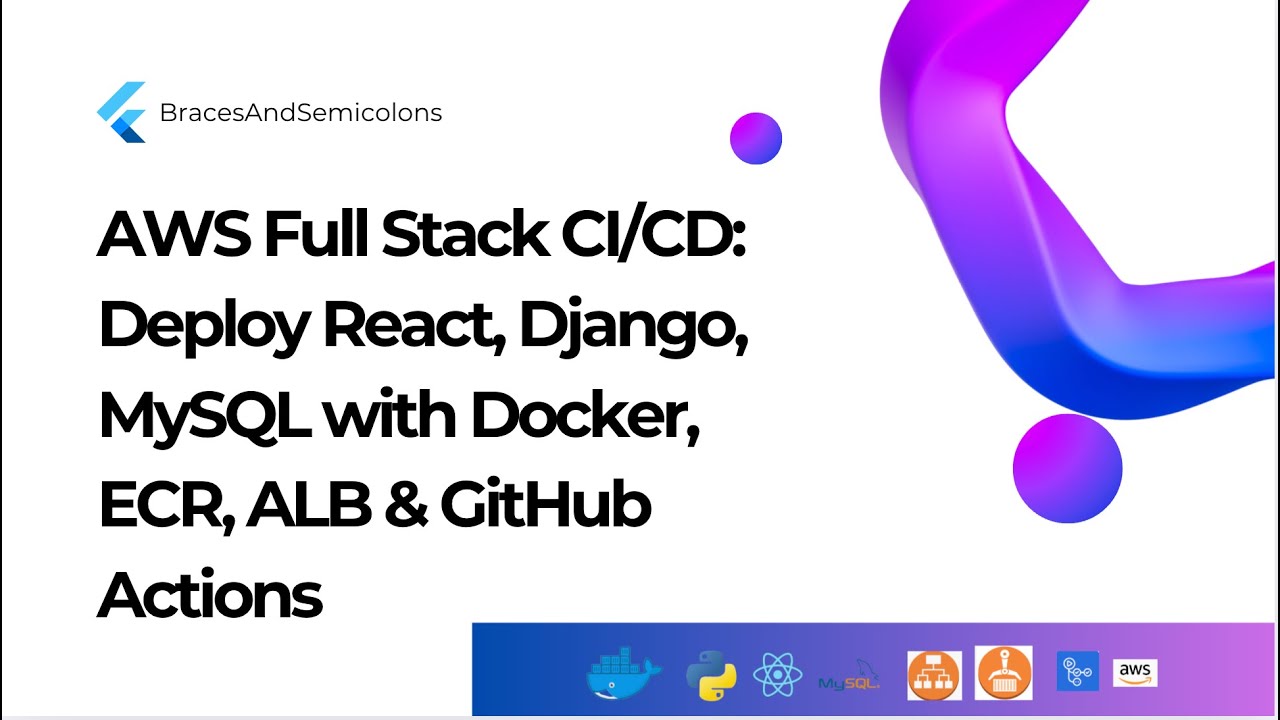 Full Stack AWS Deployment: React, Python/Django, MySQL with Docker, ECR, ALB, CI/CD(GitHub Actions)