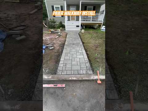 Paver Walkway Install #diy #construction #pavers #install #walkway #howto #stepbystep #bluecollar