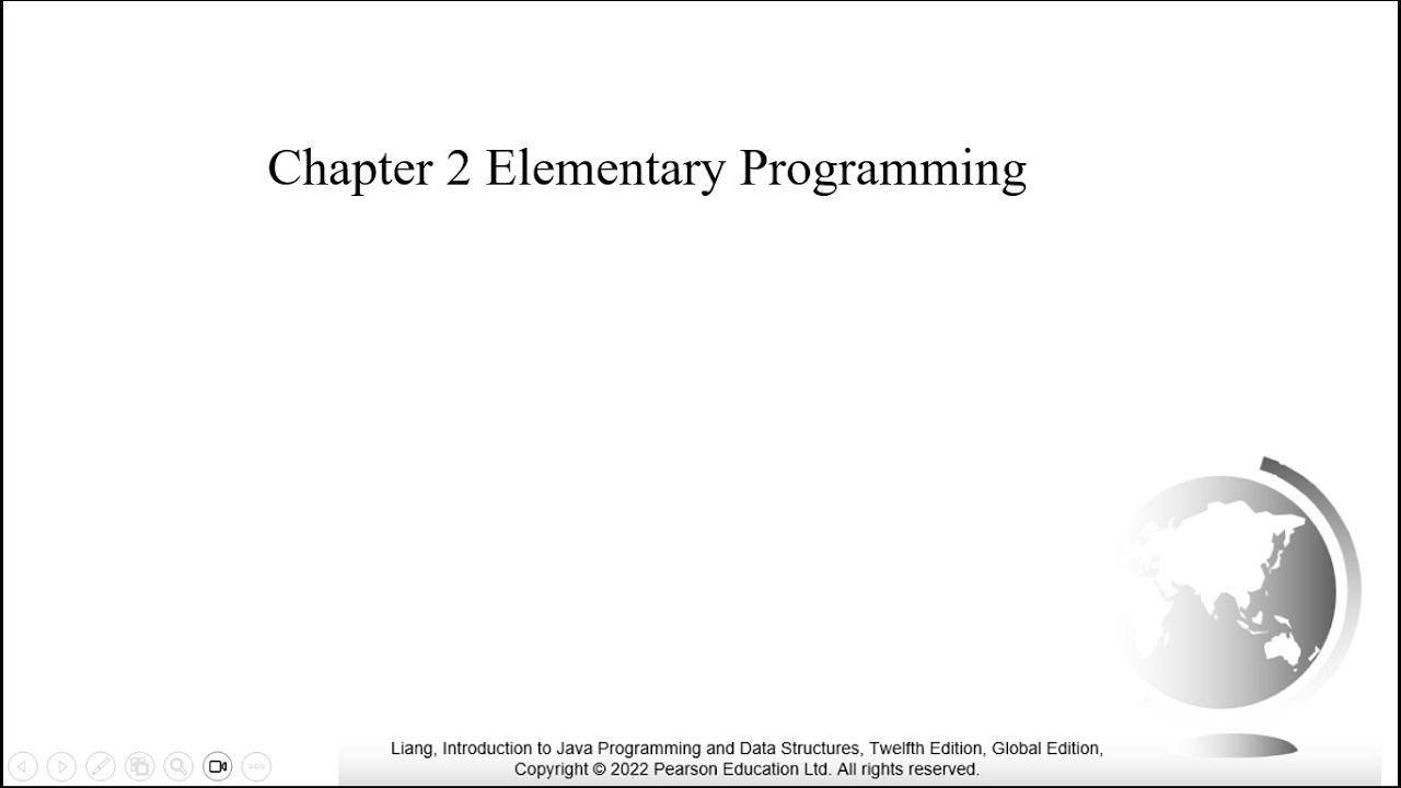 Chapter 2 -Elementary Programming