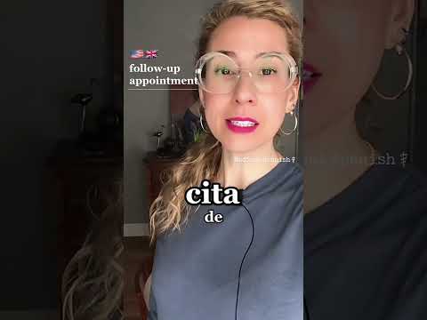 How to say FOLLOW-UP APPOINTMENT in Spanish