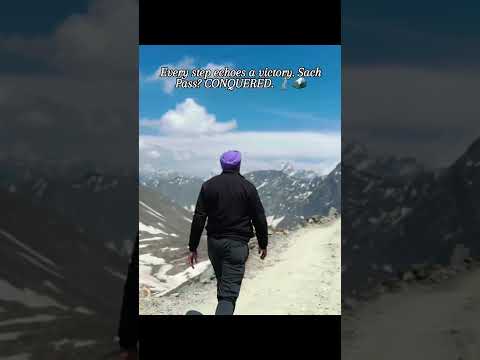 Sach Pass conquered, now walking like I own the mountains 🏔️😎|#SachPass #BikerLife #AdventureRider