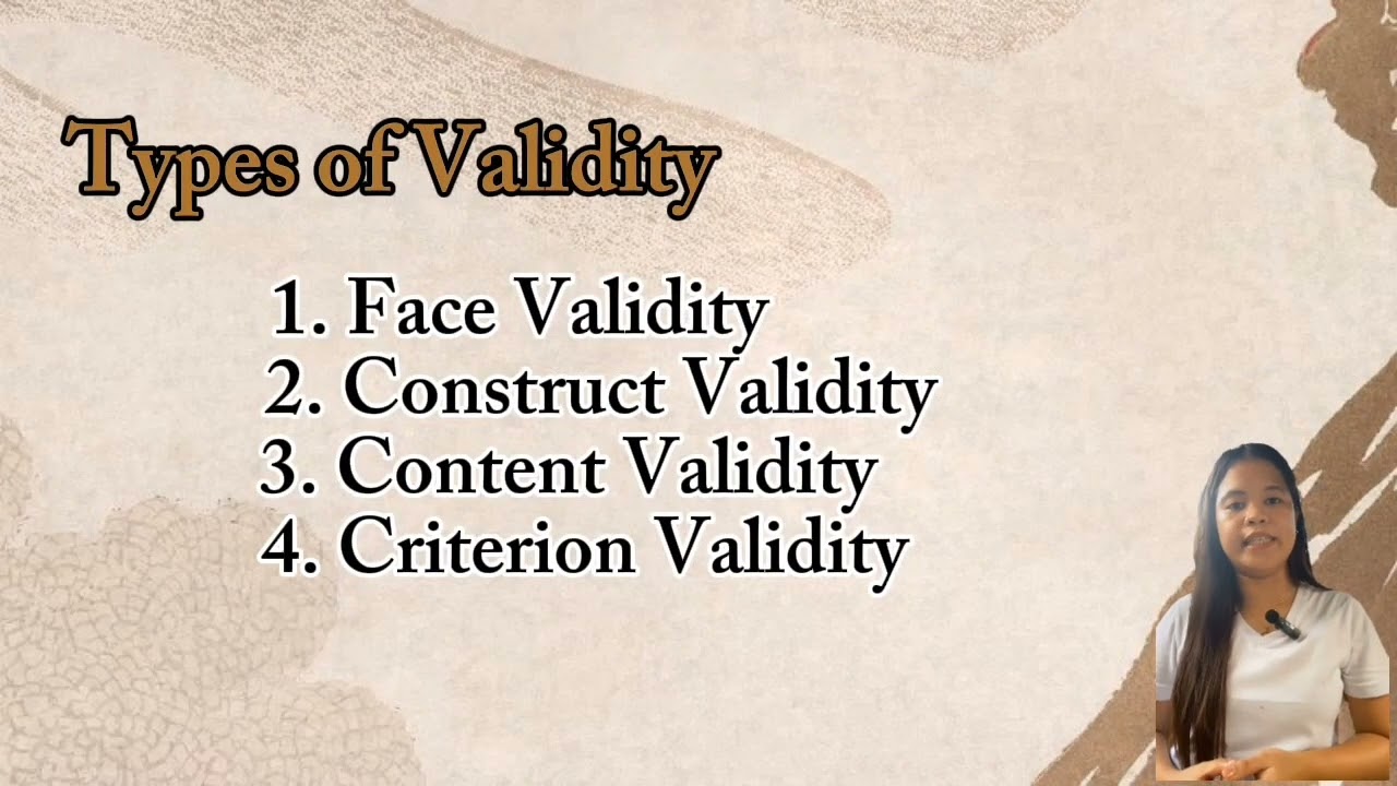 Validity- Assessment of learning Educ 4