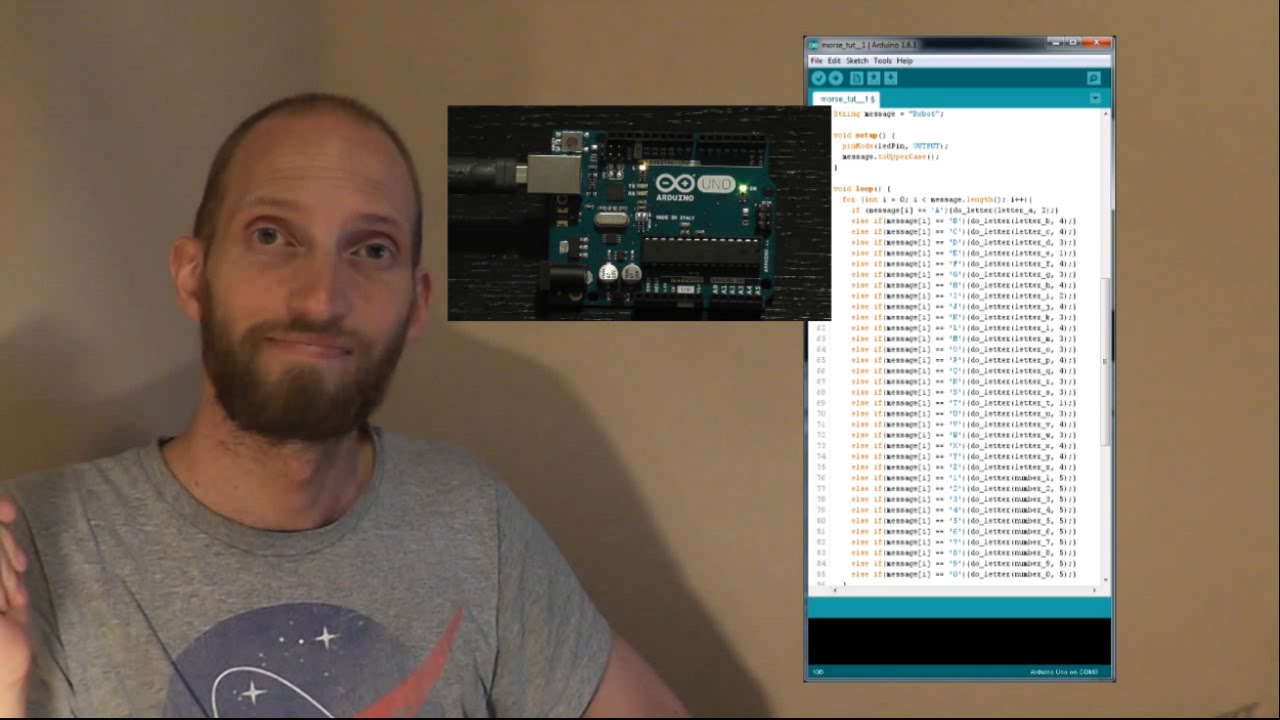 Arduino Programming: Morse Code Code Part 3: Exploring Robotics #07