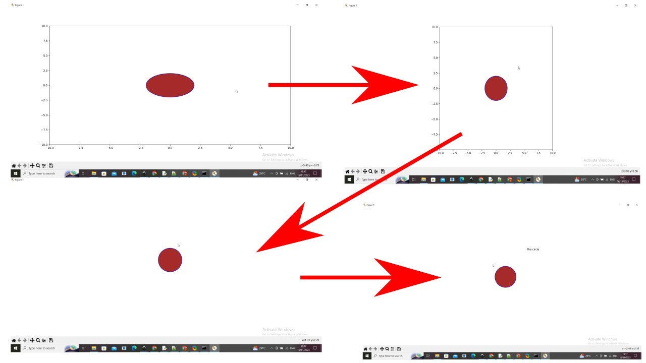 How to create a circle using matplotlib in python
