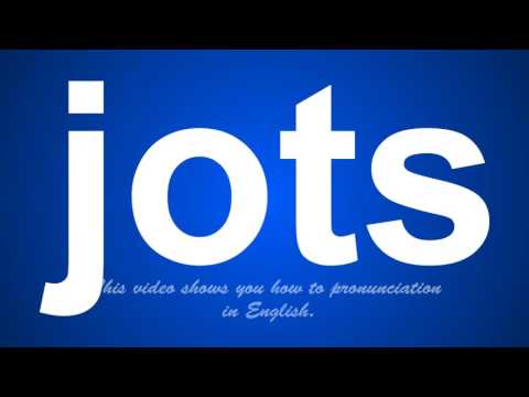 the correct pronunciation of jove in English.