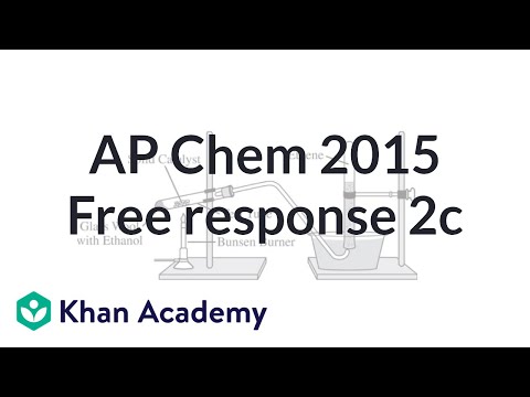 2015 AP Chemistry free response 2c | Thermodynamics | Chemistry | Khan Academy