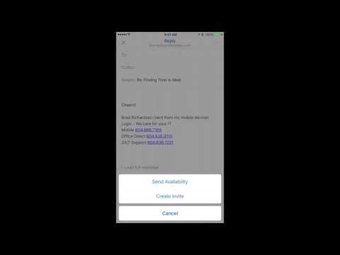 How to Send Calendar Availability with Outlook Mobile