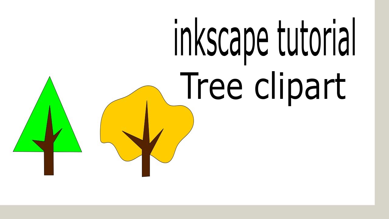 inkscape tutorial : tree vector art | how make a vector illustration