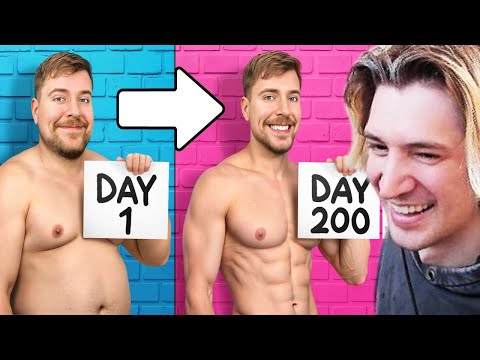 Lose 100 LBs, Win $250,000! | xQc Reacts to MrBeast