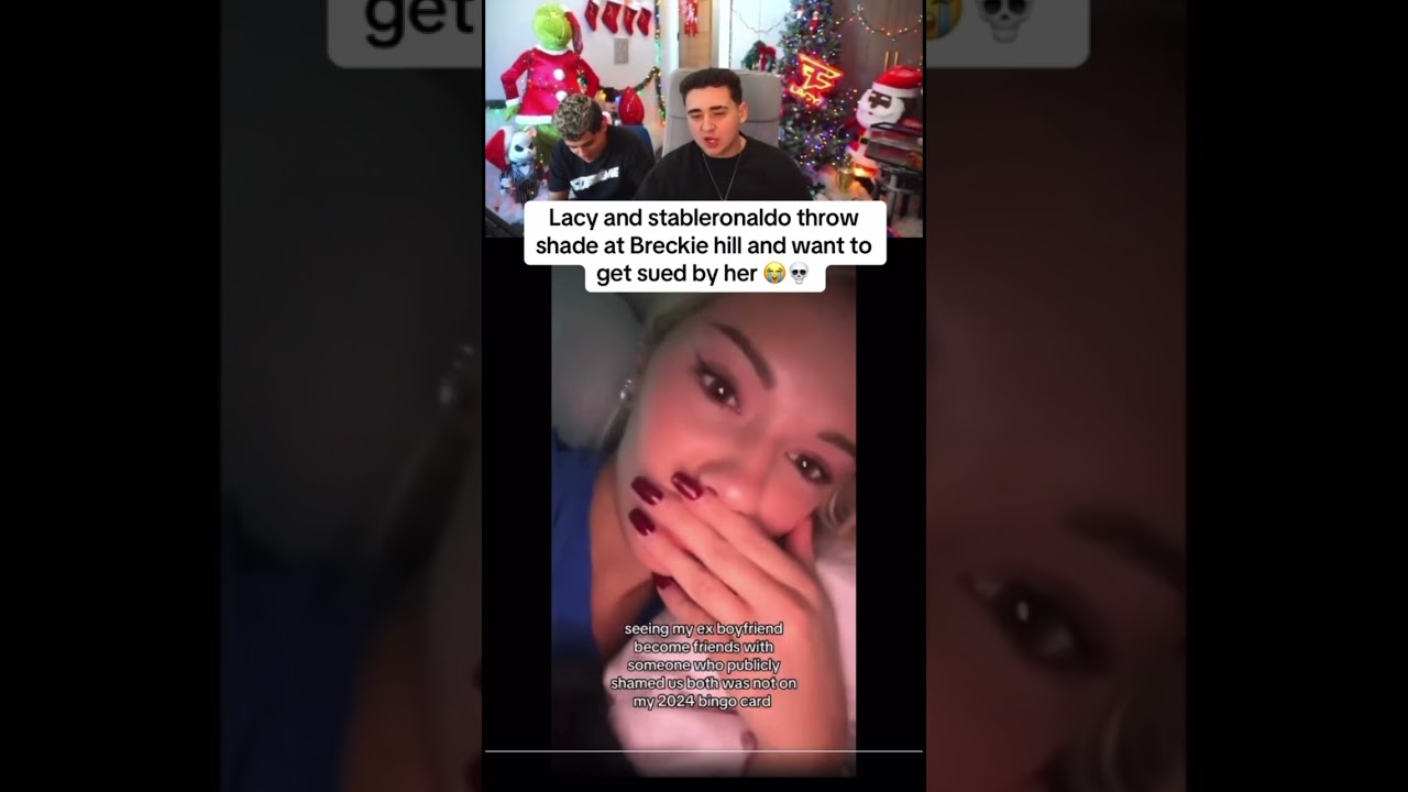 Lacy and Ron react to Breckie Hills video #shorts #youtubeshorts #viral #lacy #stableronaldo