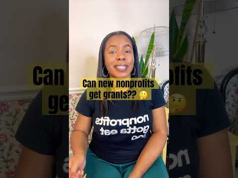 Can new nonprofits win grants?