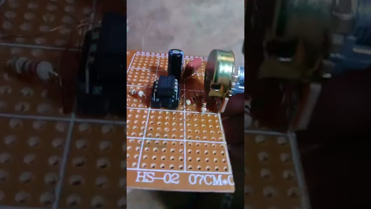 Astable Multivibrator circuit Actual prototype