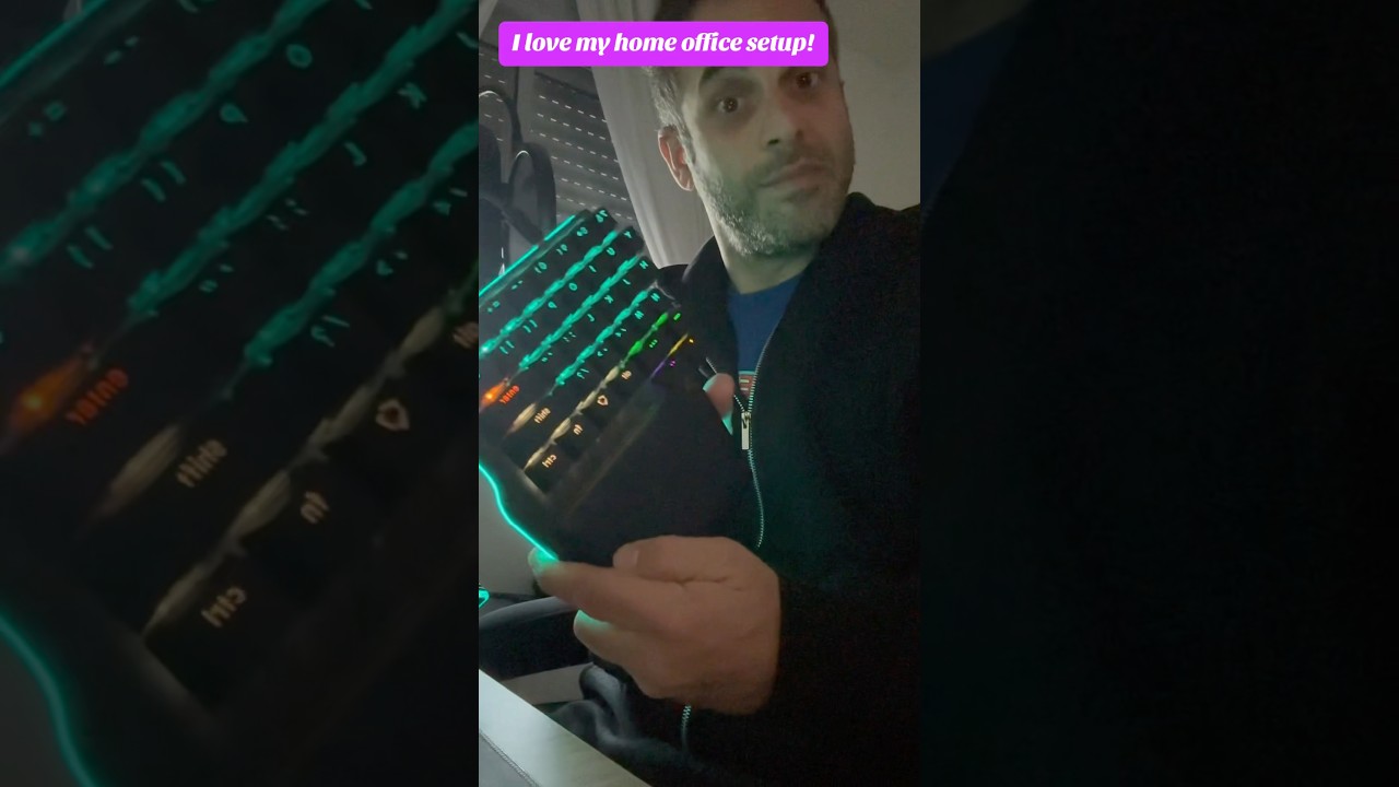 I love my home office setup of @DygmaLab Raise 2 & @github Swag!