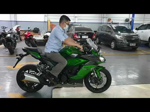Kawasaki Ninja 1000SX first start. Stock exhaust sound.