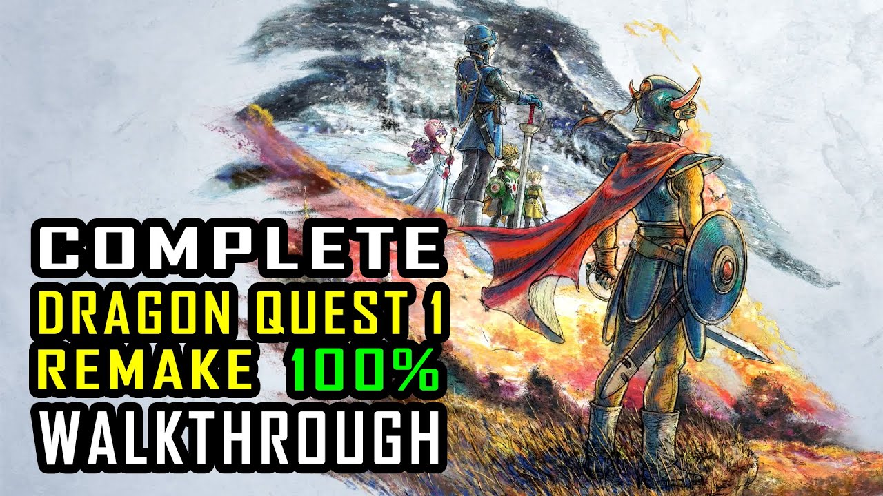 DRAGON QUEST 1 REMAKE - Full 100% Walkthrough