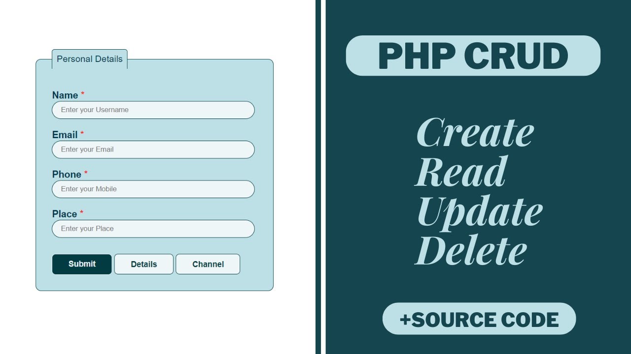 PHP CRUD   || Create, Read, Update, Delete || Project Demo