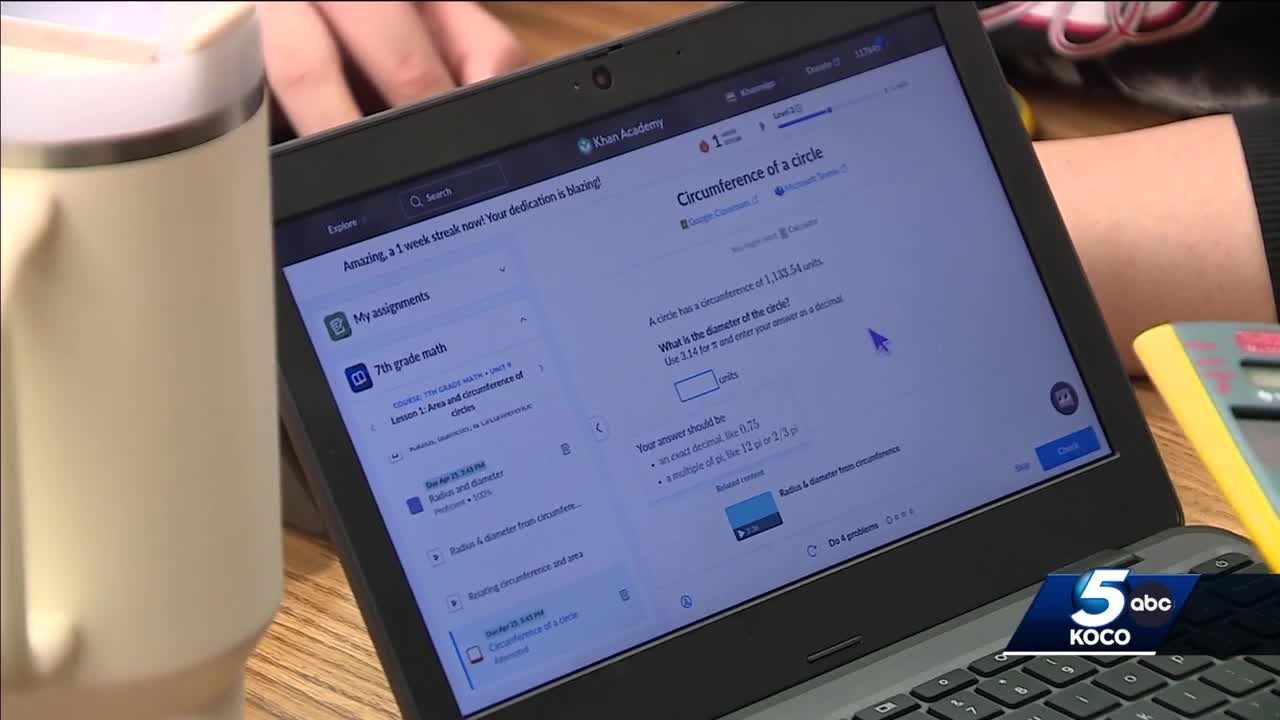 Enid High School using special AI software for mathematics education