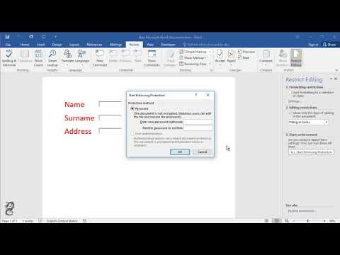 How to Create a Document With Fillable Fields in Word