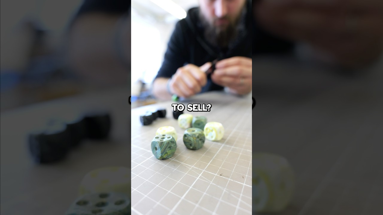 Trying to Make Dice out of Recycled Plastic 🎲