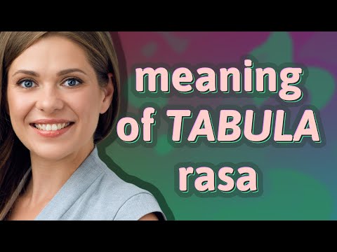 Tabula rasa | meaning of Tabula rasa