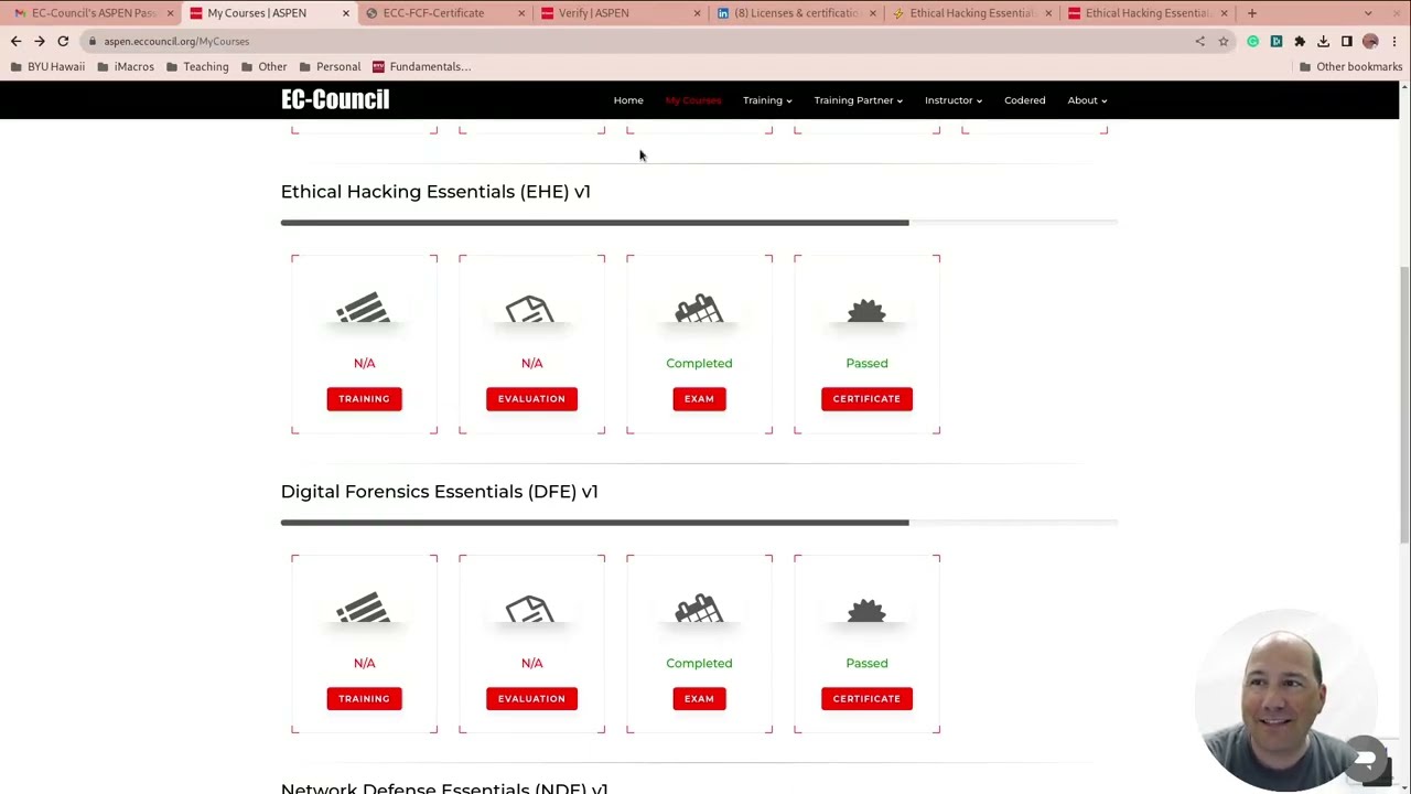 EC-Council Ethical Hacking Essentials (EHE) - Passed