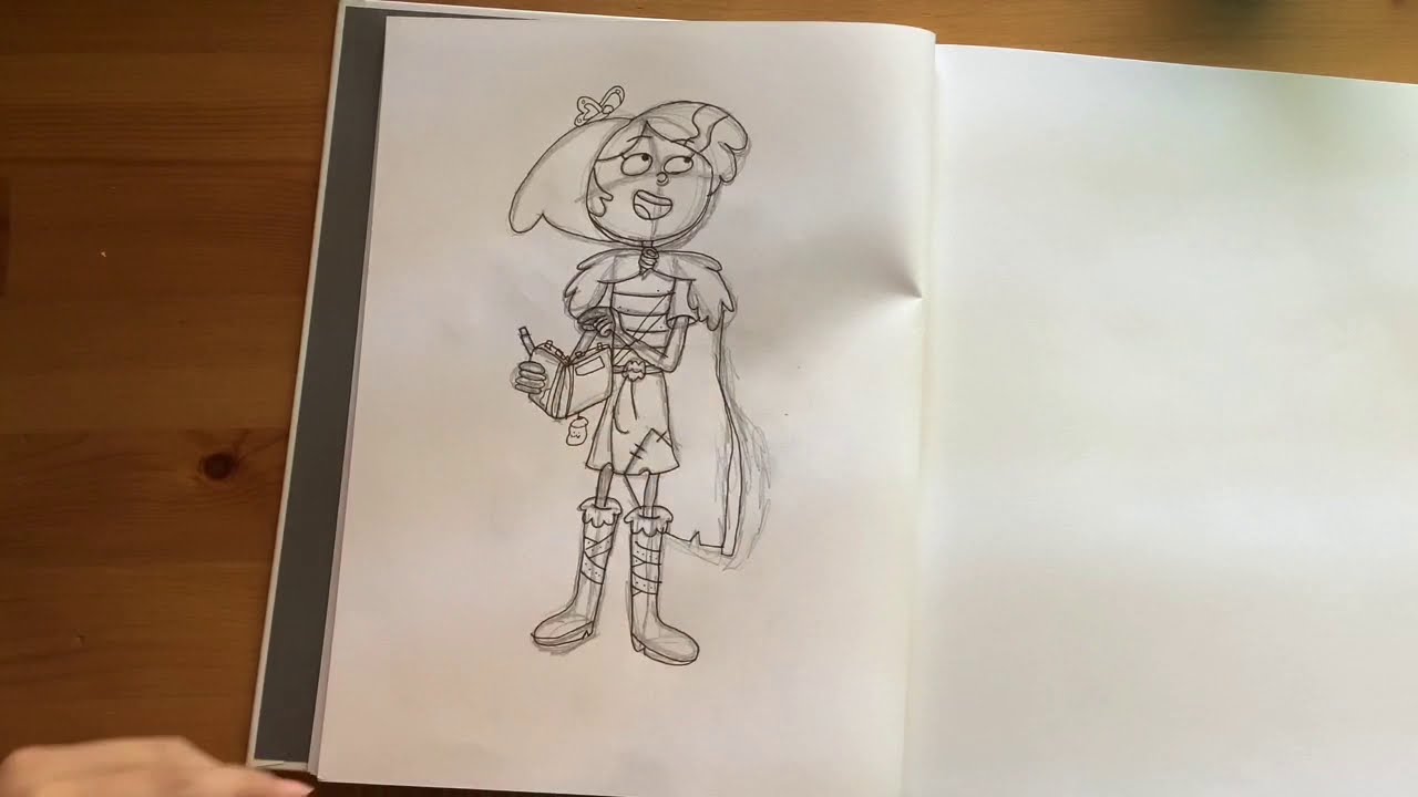 How to draw Marcy from amphibia