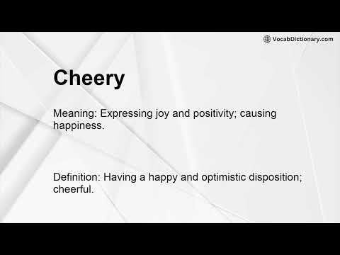 Cheery Meaning