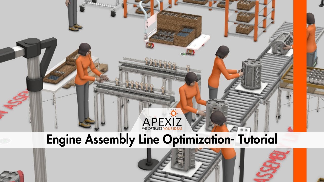 How to optimize the Engine Assembly Line? | Tutorial | APEXIZ