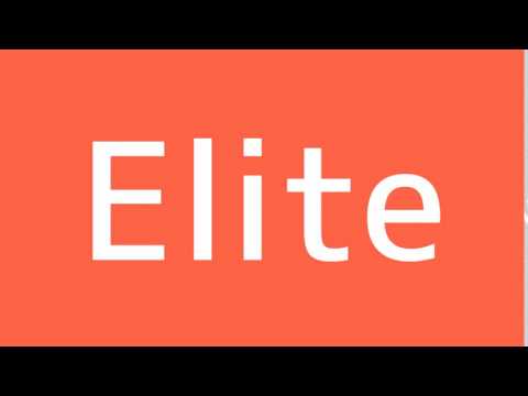 How to say Elite in Spanish
