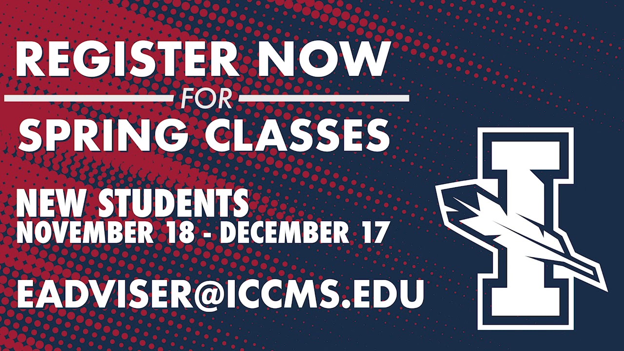 Registration for the 2021 spring semester is now open at ICC