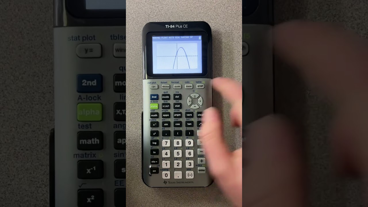 Finding zeros on TI 84 calculator