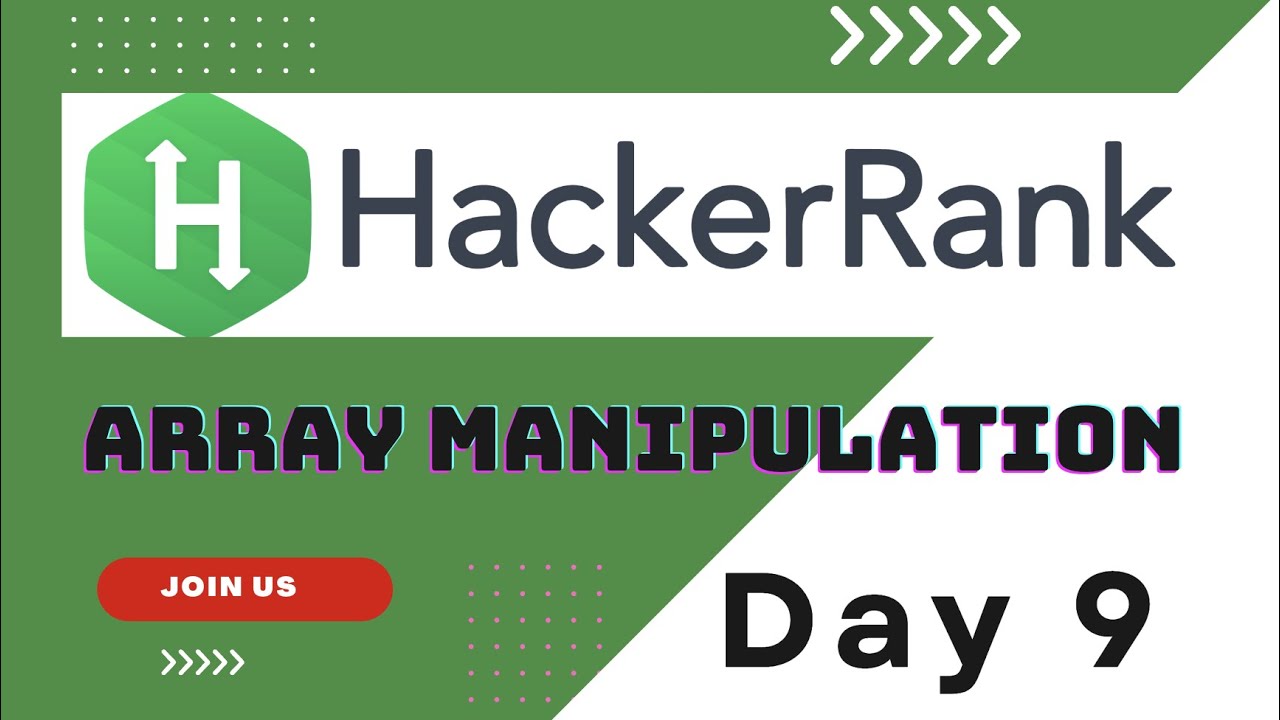 Array Manipulation in Array - Interview Preparation Kit on DSA | HackerRank