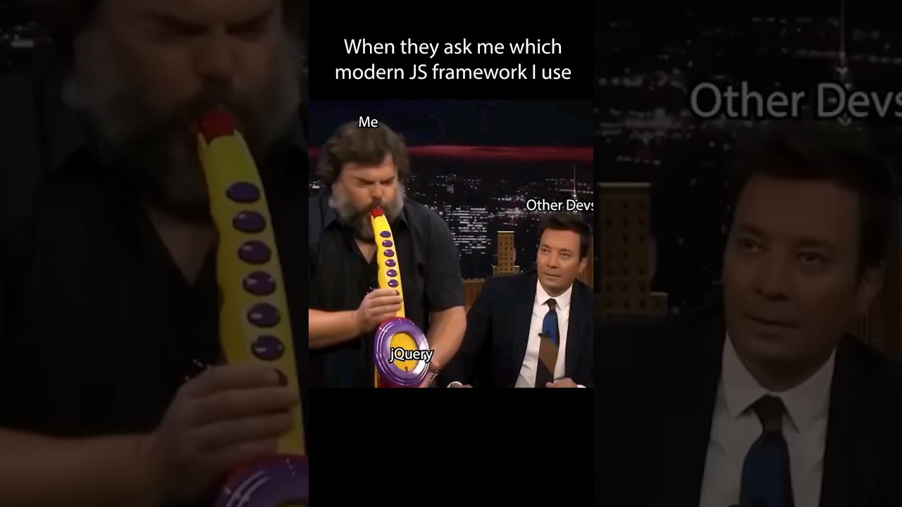 when they ask me which javascript framework I use