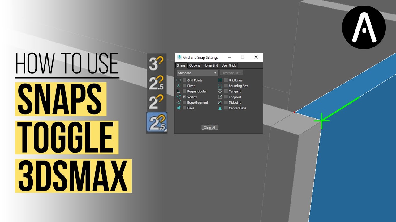 How to use Snaps in 3ds Max for architectural visualization tips and tricks