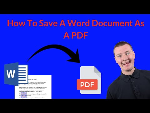 How To Save A Word Document As A PDF