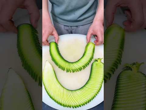 Amazing Cucumber ???????????? Carving cutting design Skills and decorated Ideas in my kitchen Home art.