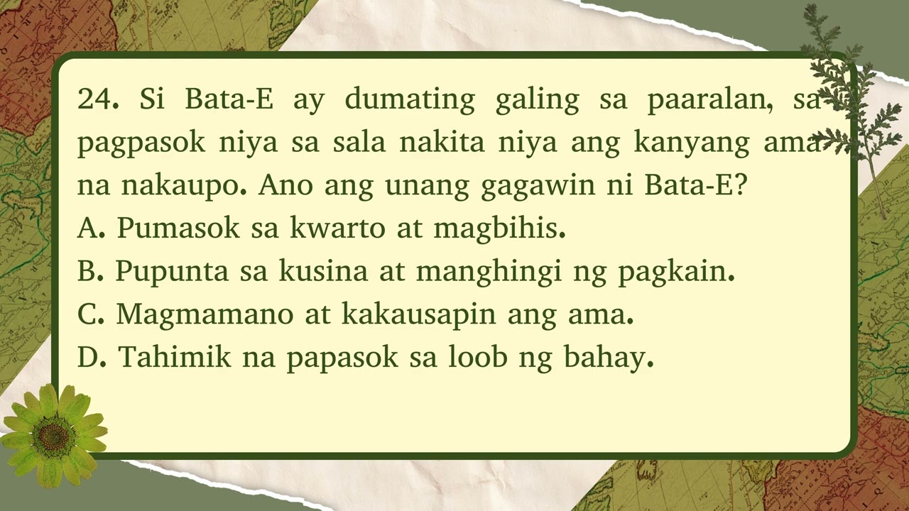 ESP 8  Summative Test  3rd Grading