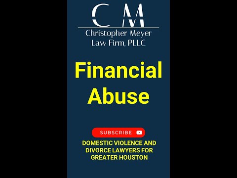 What is Financial Abuse?