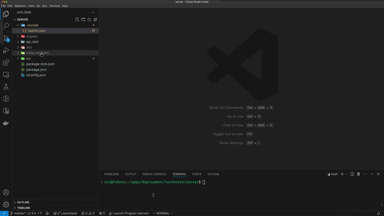 Debugging Node.js back end written in TypeScript with Visual Studio Code