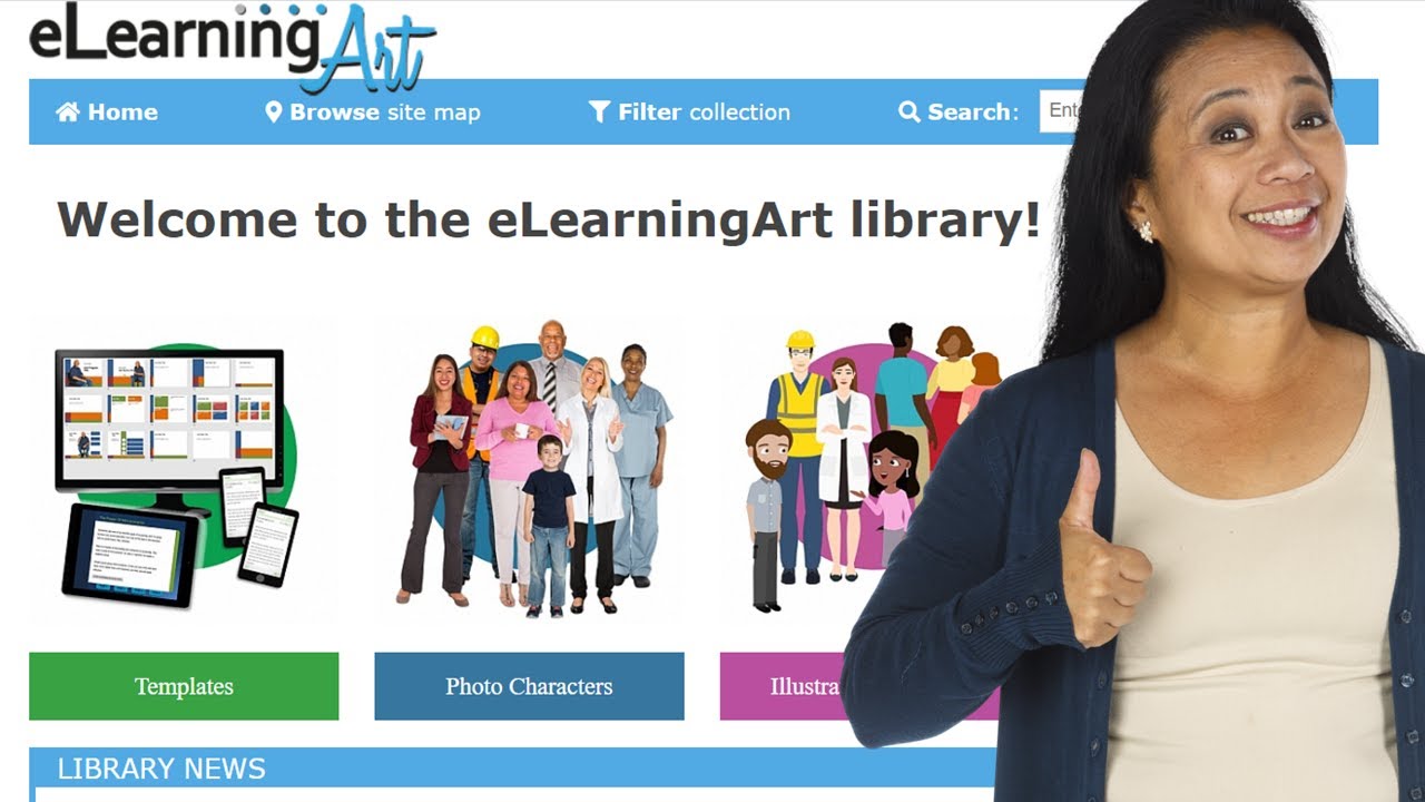 Build better eLearning faster with characters, graphics, illustrations, and templates