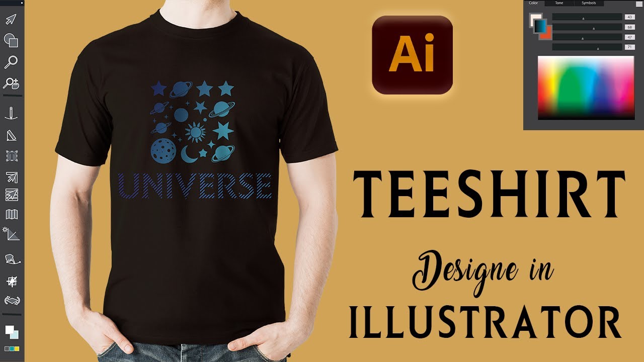 Line Effect T-Shirt Design – Illustrator Tutorial